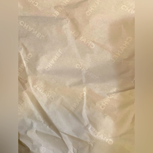 CHANEL | Other | Authentic Large Double Chanel Logo Wrapping Two Papers ...